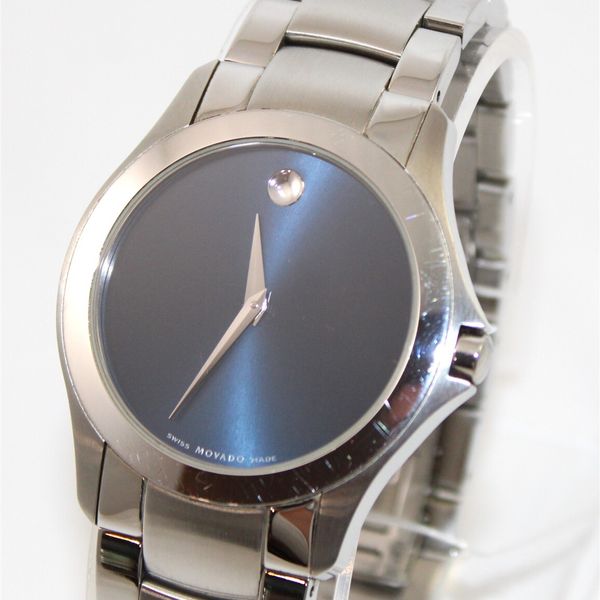 Movado Masino 84 G2 1855 Blue Museum Dial 38mm Stainless Steel ...