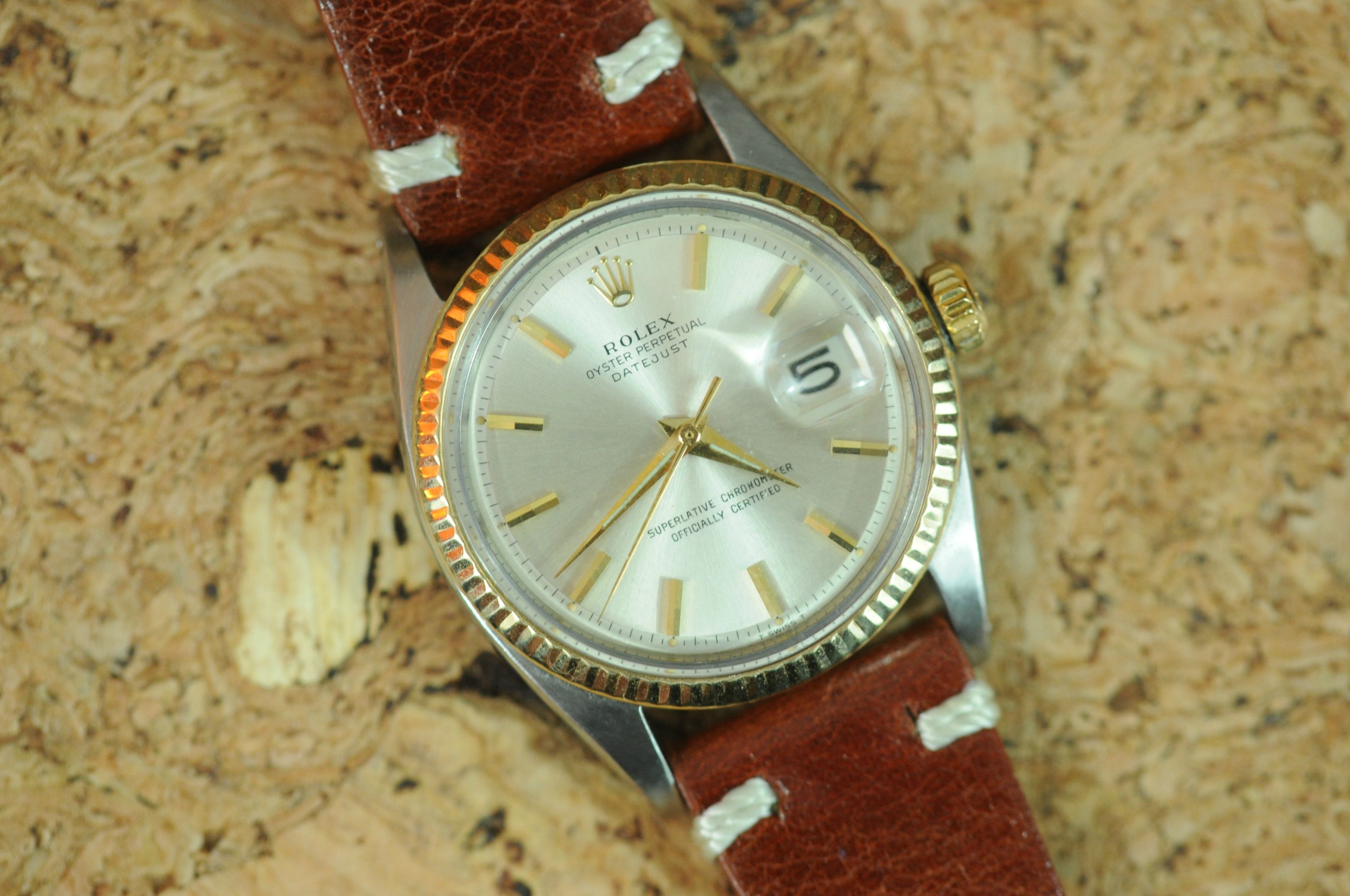 FS: Vintage Rolex Datejust Ref. 1601 14k/SS Dauphine Hands 1.0M Serial ...