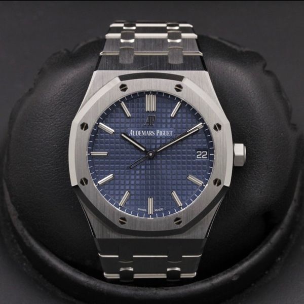 FS: AP Royal Oak 15500ST Blue Dial | WatchCharts Marketplace