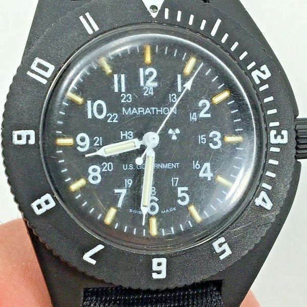 US Military Issue 2001 Navigator Dial Watch Marathon H3 MIL-W-46374F 1 ...