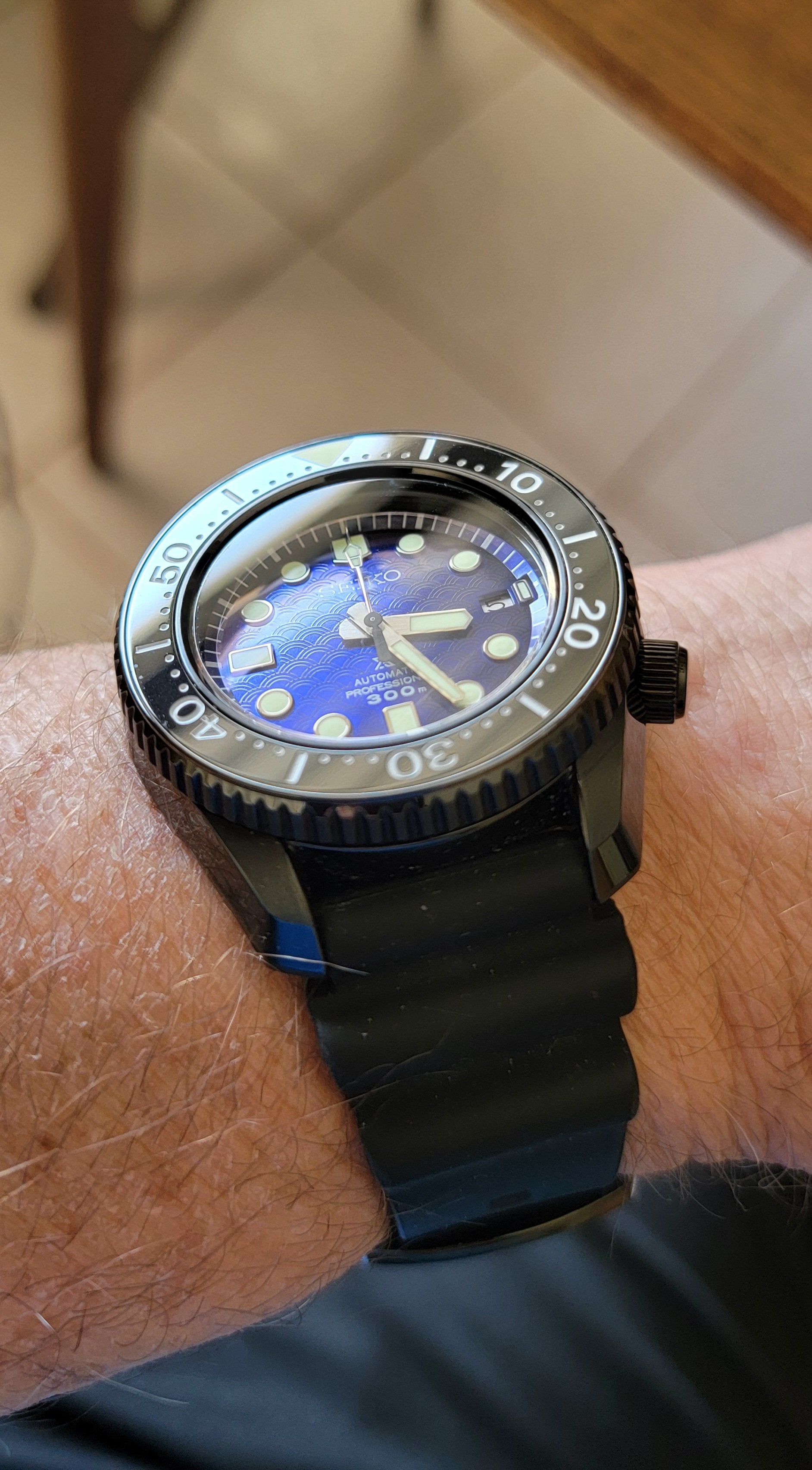 Seiko SLA053 MM300 Blue Seigaiha Dial, Special LE, Only 500 Made ...