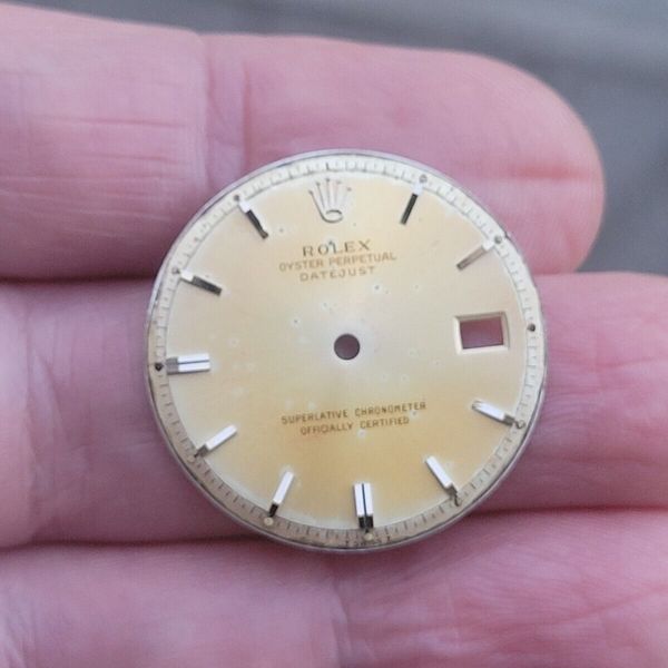 Rolex 100% original datejust all steel 36 mm 1601 dial,turned golden ...