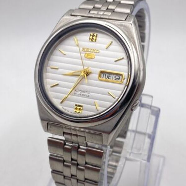 Original Vintage Seiko 7s26 Automatic Men Wrist watch|white Dial |Day ...