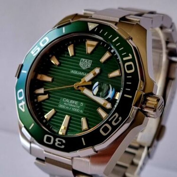 TAG HEUER AQUARACER HULK CALIBRO 5 AUTOMATICO WAY201S | WatchCharts ...