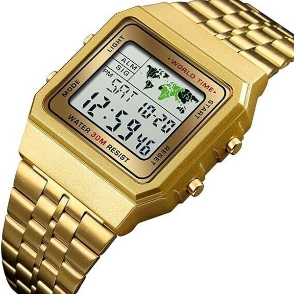 Casio Vintage World Time Gold Digital Watch A500WGA-9DF | WatchCharts ...