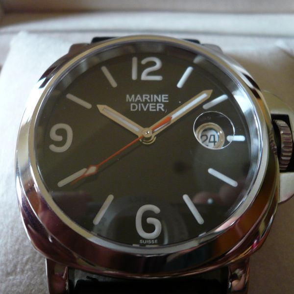FS: International Watchman Marine Diver W/ Kent Parks Lume!!! Lights up ...