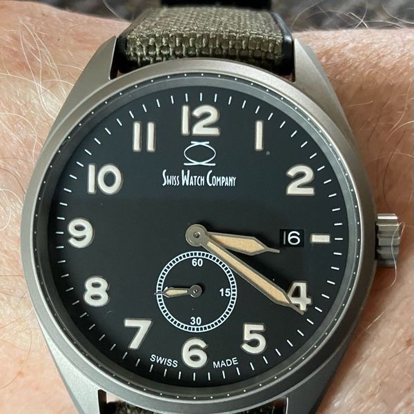 [$130 USD] FS: Swiss Watch Company SWC Ark Patina Titanium Swiss Quartz ...