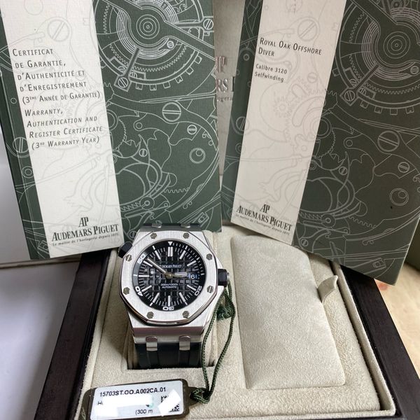Audemars Piguet Royal Oak Offshore Diver 15703ST Complete Set ...