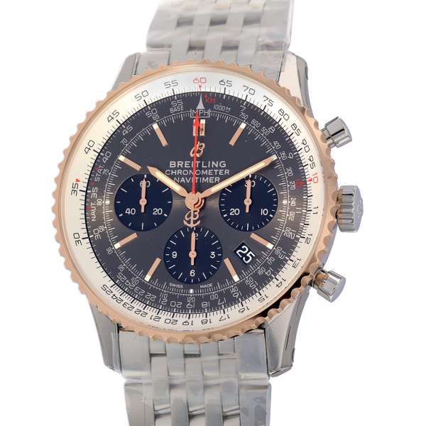 [Double points] Breitling Navitimer 1 B01 Chronograph 43 SS / K18PG ...