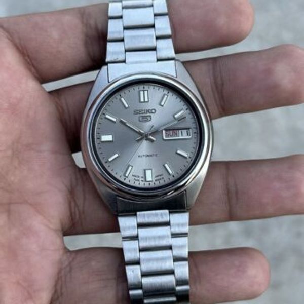 Seiko 5 Automatic 17 Jewels Gray Dial (changed) Day/Date Japan Menâ s watch | WatchCharts ...