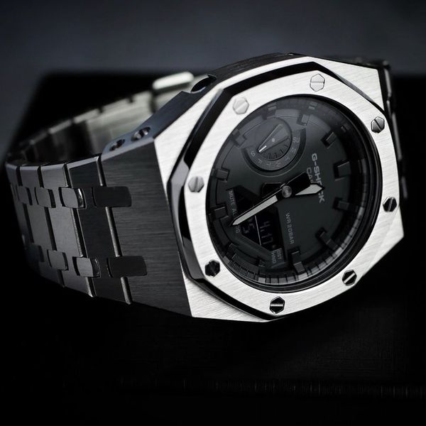 Custom Casio G-Shock GA-2100 Mod â CasiOak Stainless Steel Watch ...