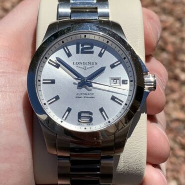 Longines Conquest 39 mm Silver Men's Watch L3.776.4.76.6 With Longines ...