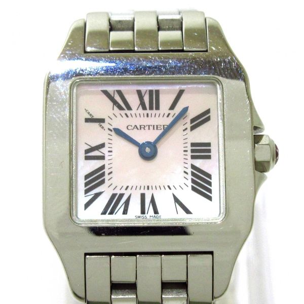 [New] [Used] Cartier Santos de Moiselle SM Watch SS / Shell Dial Pink ...