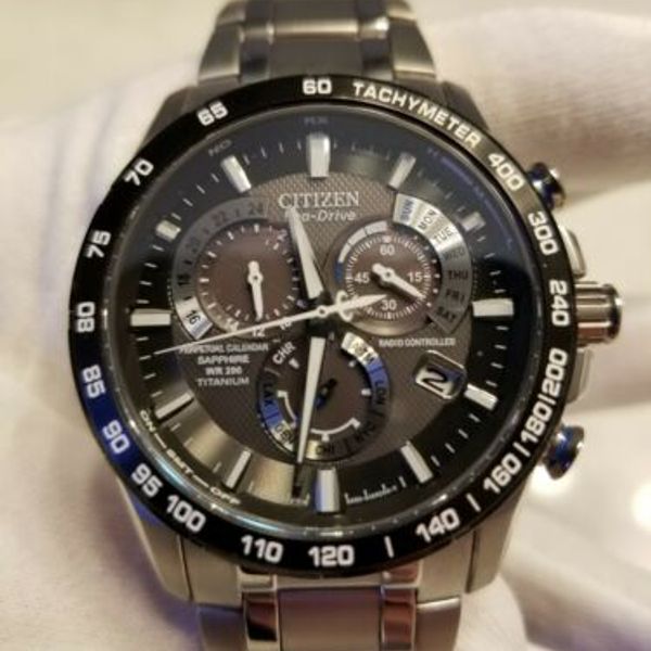 Citizen Eco-Drive Perpetual Chrono Atomic Time Men's Titanium Watch ...