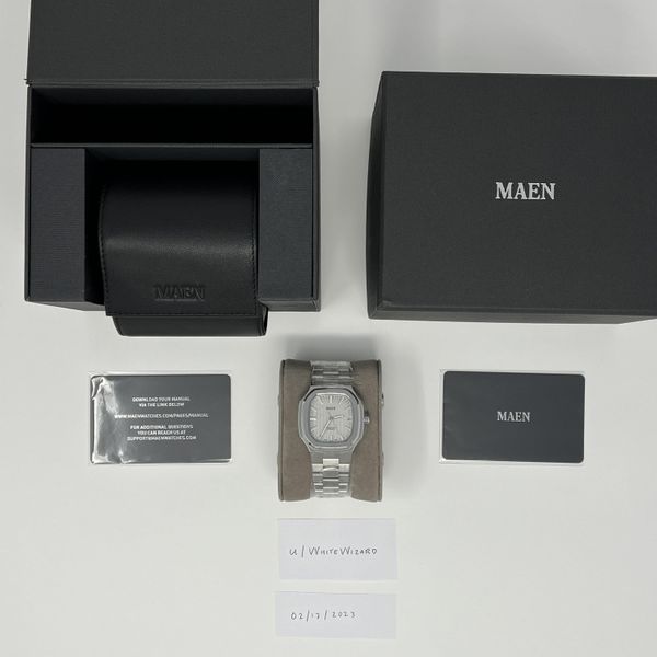 [WTS] MAEN Manhattan 37 - Ice Grey - BNIB | WatchCharts Marketplace