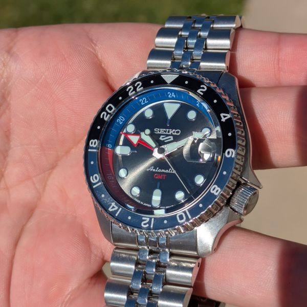 Unworn Seiko 5 Sports SSK019 GMT Watch | 'Pepsi' l | 42.5mm | SKX ...