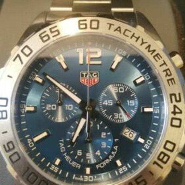 Mens Tag Heuer Watch Formula 1 Chronograph Blue CAZ101K.BA0842 43MM ...