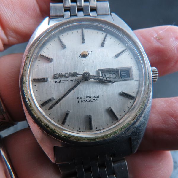 Swiss Made Enicar 25 Jewels Daydate Automatic Men Watch | WatchCharts ...
