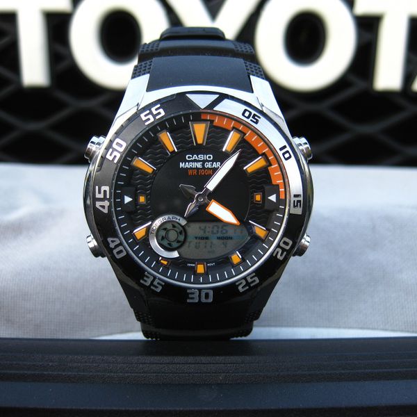 FS: Casio AMW-710-1A OUTGEAR Resin Band Marine Gear Watch Moon Data ...