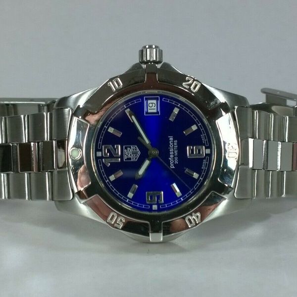 TAG Heuer 2000 Exclusive Gents Quartz Watch Blue Dial with Date Boxes & Books | WatchCharts ...