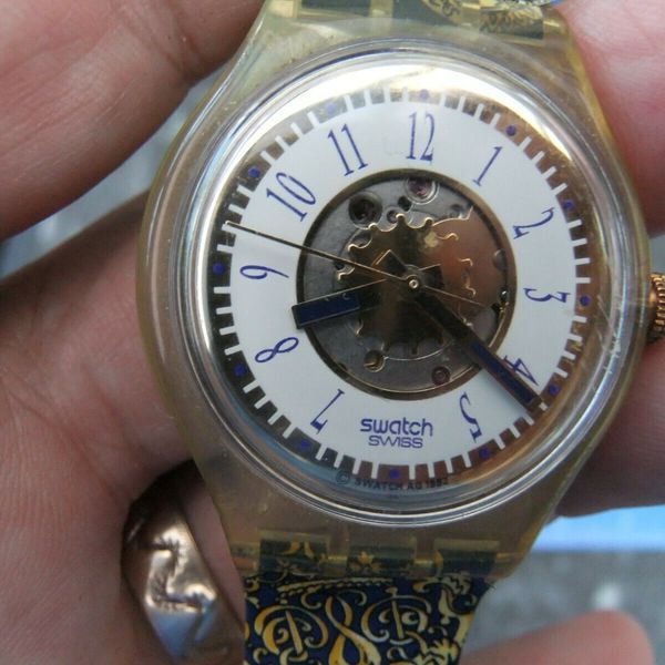 SWATCH 23 JEWELS AUTOMATIC WATCH WITH SEE THROUGH BACK AG 1992 | WatchCharts Marketplace