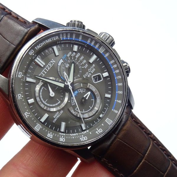 CITIZEN Eco Drive E650 Radio Controlled Perpetual Chronograph Men's ...