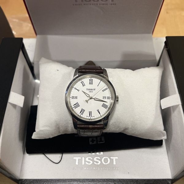 TISSOT Classic Dream T033410B White Dial Date Men's Watch Used ...