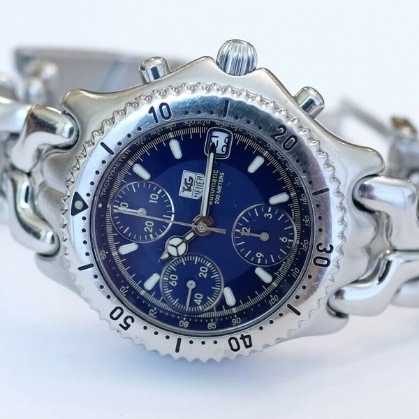 Tag Heuer SEL Sports Elegance Stainless Automatic Chronograph Watch CG ...