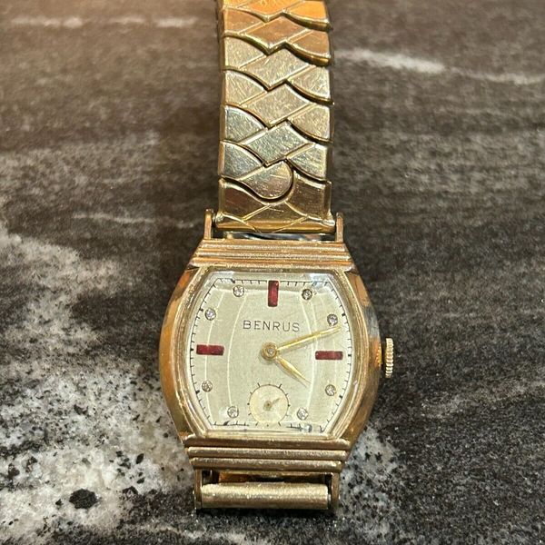 Vintage 1950's Benrus Diamond & Ruby Watch. Completely Original | WatchCharts Marketplace