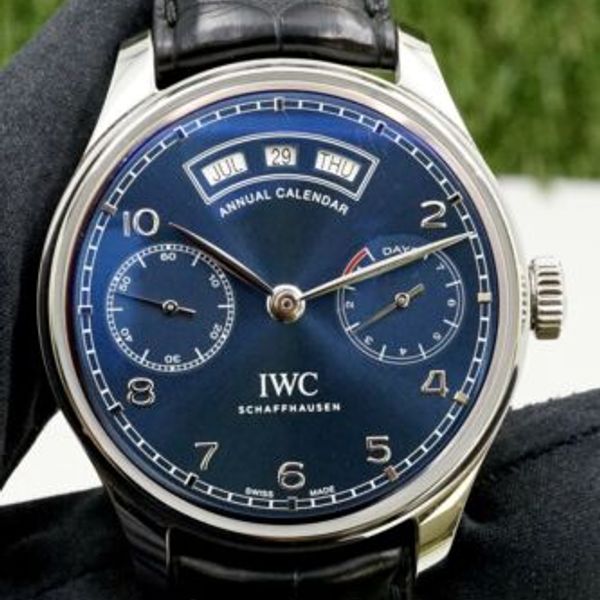 IWC Portugieser Annual Calendar/ Lederband Ref. IW503502 44,2mm ...