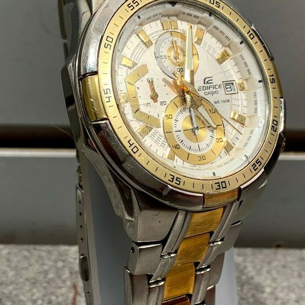 Mens Casio Edifice Chronograph (EFR-539) Stainless Steel Watch ...
