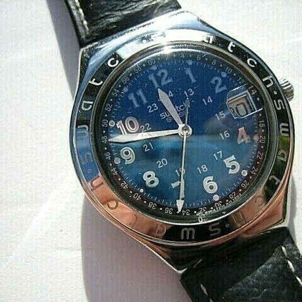 SWATCH IRONY BIG " HAPPY JOE (BLUE)" 1993 YGS400D SUPERB CONDITION BOX & PAPERS | WatchCharts