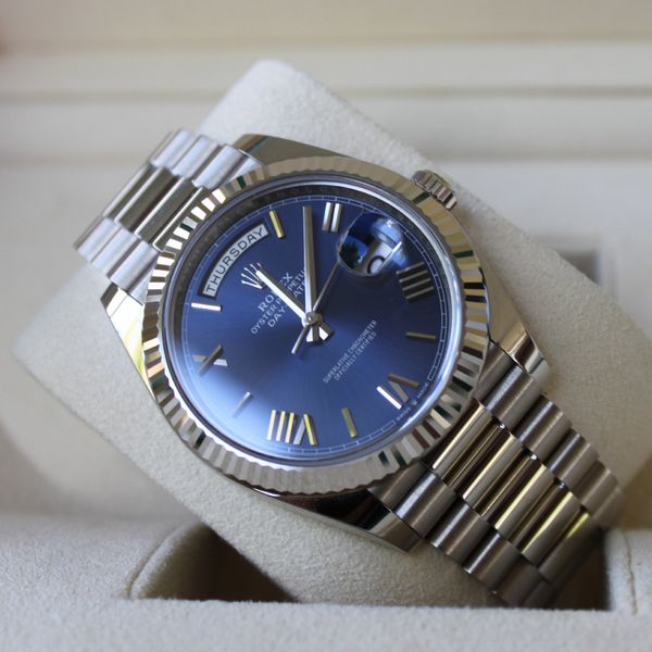 FS: Rolex WG Day-Date "President" (228239) Blue Dial | WatchCharts ...