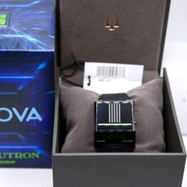 Bulova 98C141 Computron Black Green Watch NEW D-Cave Gamers with Box ...