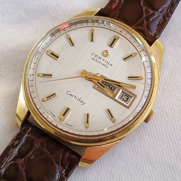 Certina Certiday 27 Jewel Automatic 25-652 Watch - Fully Serviced Ex ...