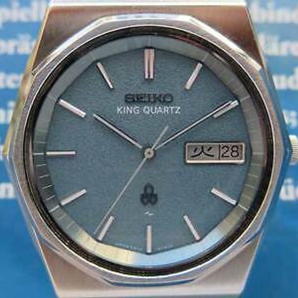 Seiko 5856-8080 King Quartz Day Date 1978 Quartz Authentic Mens Watch ...
