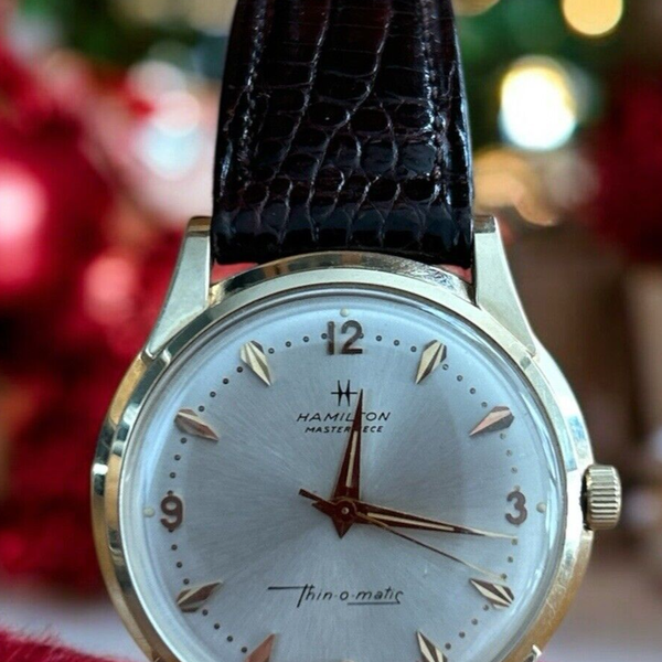 Hamilton Masterpiece Thin-O-Matic Vintage 14k Yellow Gold Men's Watch ...