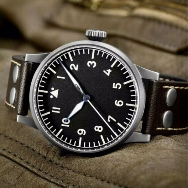 Laco Pilot Watch Original Munster 861748 42mm Automatic Black Face Men ...