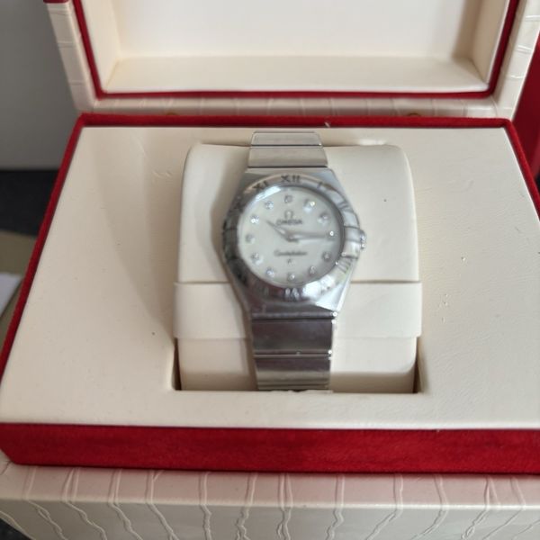 OMEGA ladies Watch Constellation 2009 With Diamonds - Receipt and Box ...