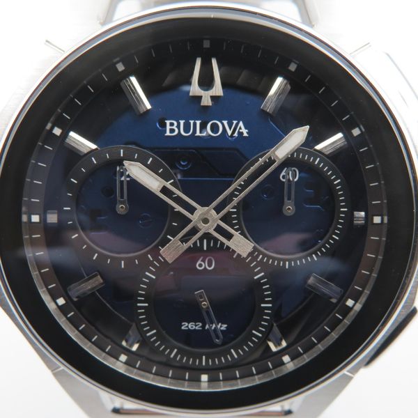 Bulova Curve 96A205 Men's 44mm Stainless Steel Quartz Chronograph ...