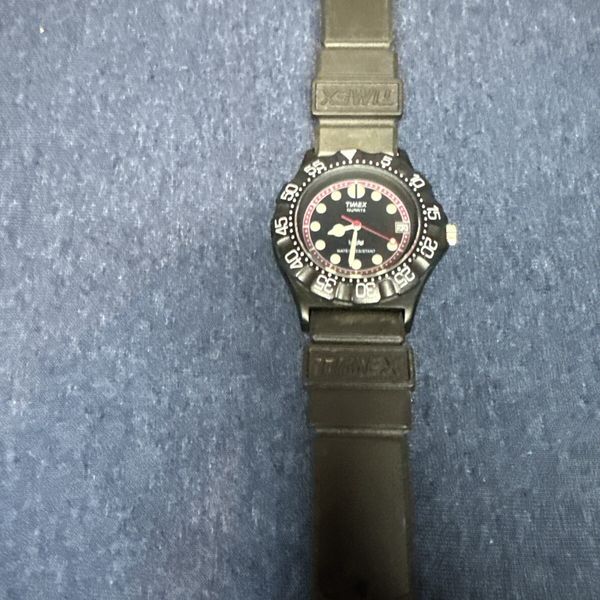 RARE,UNIQUE Vintage 1990 Women's Rubber Watch TIMEX. Diver Style ...