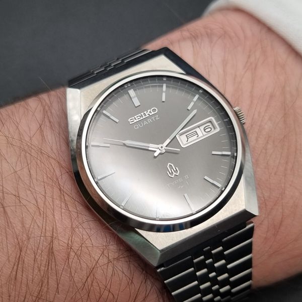 Seiko Type II Black Dial Oct 1978 7123-7010 Vintage JDM Quartz Watch ...
