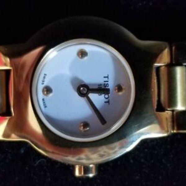 Tissot 1853 Fine Sapphire Crystal Swiss Watch G331 Gold Plated Stainless Steel | WatchCharts ...