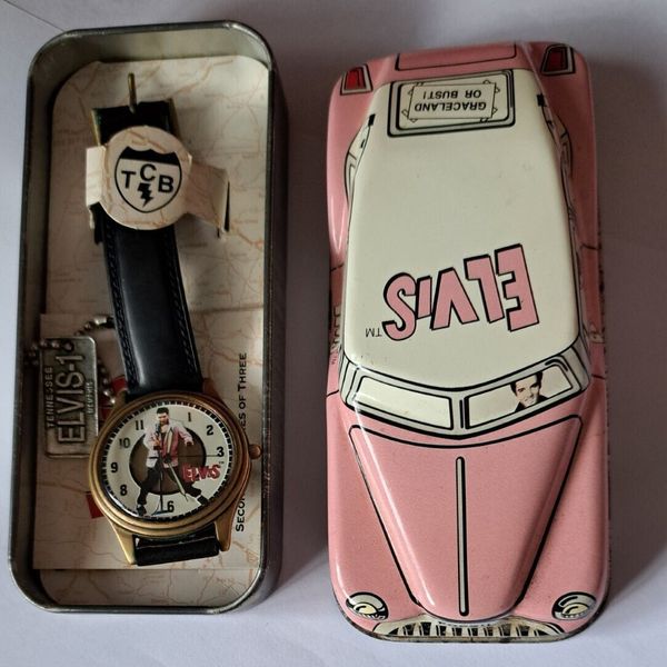 Elvis Presley Vintage Fossil Watch Limited Edition 1995 with pink ...