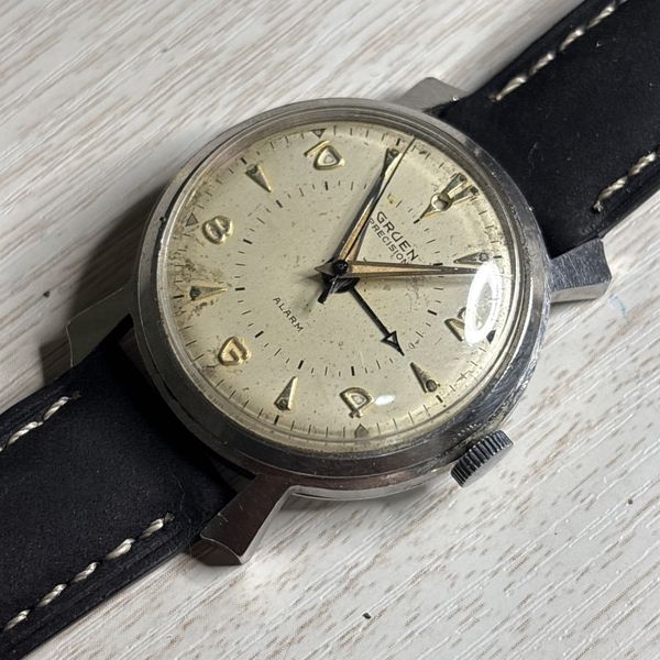 Fully Functional Vintage Gruen Precision Single Crown Alarm Watch Cal ...