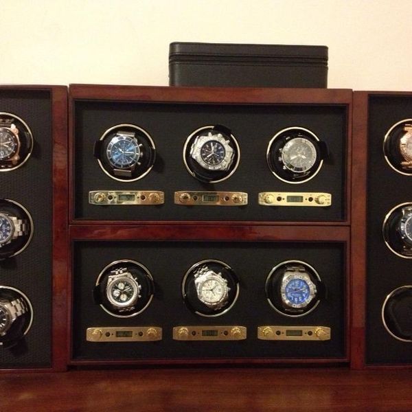 Watch winder wolf design (2) 3 slot winders | WatchCharts