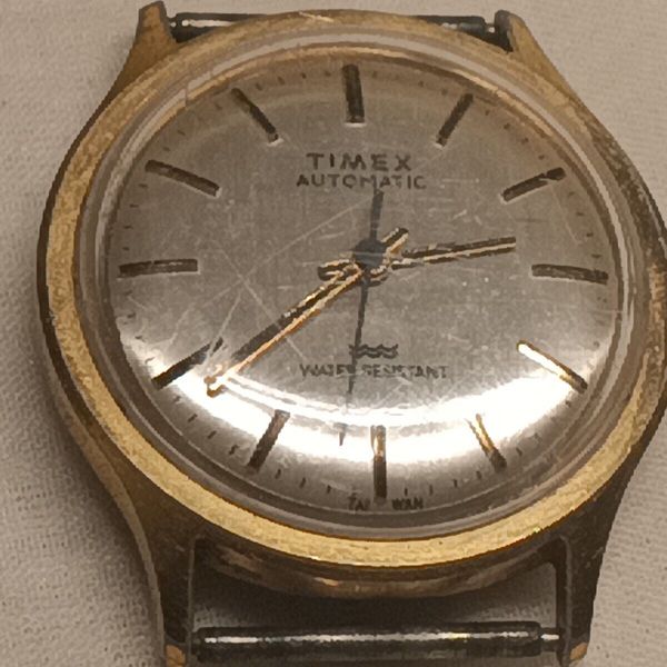 Vintage 1970s Timex Automatic Men's Watch Gold Tone Nice Runner No Band ...