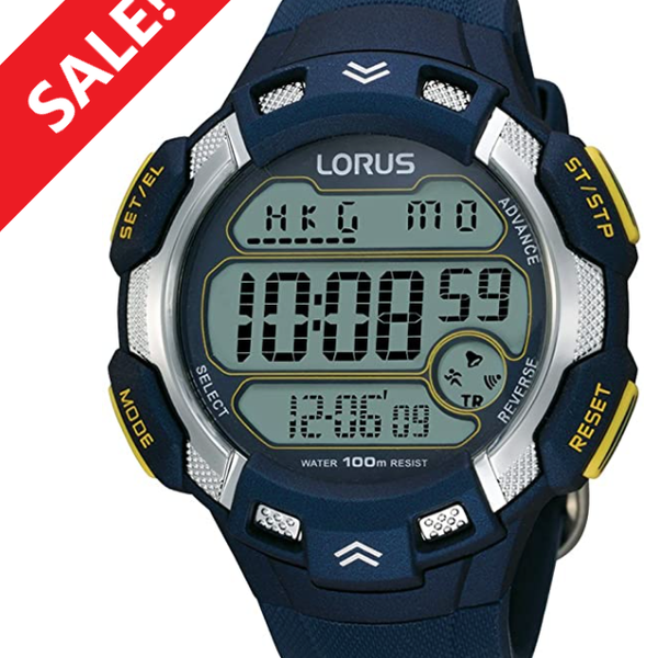 Lorus Mens Digital Sport Watch Resin Strap Chronograph R2351CX9 Was £48 ...