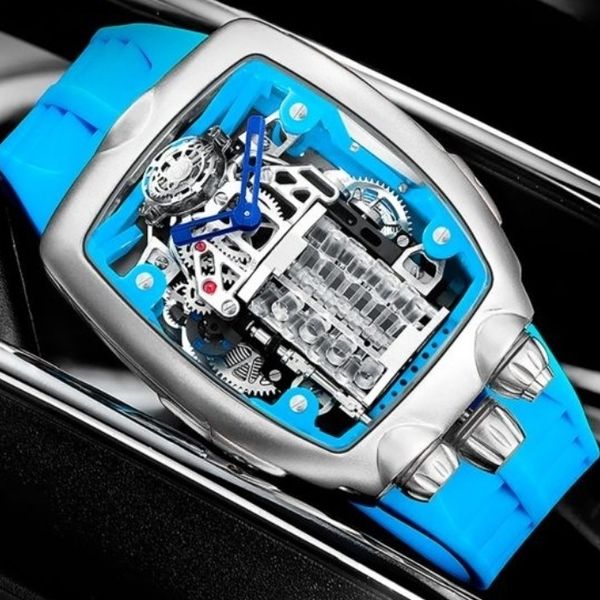 Montres Prestige Engine X Invicta Automatic Men's Watch w/ Skeleton ...