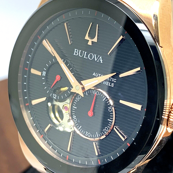 Bulova Mens Watch 98A236 Automatic Latin Grammys Special Edition Rose ...